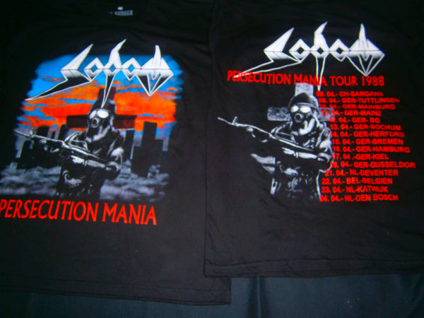 SODOM - Persecution Mania 1988 Tour T-Shirt – Warhemic Productions